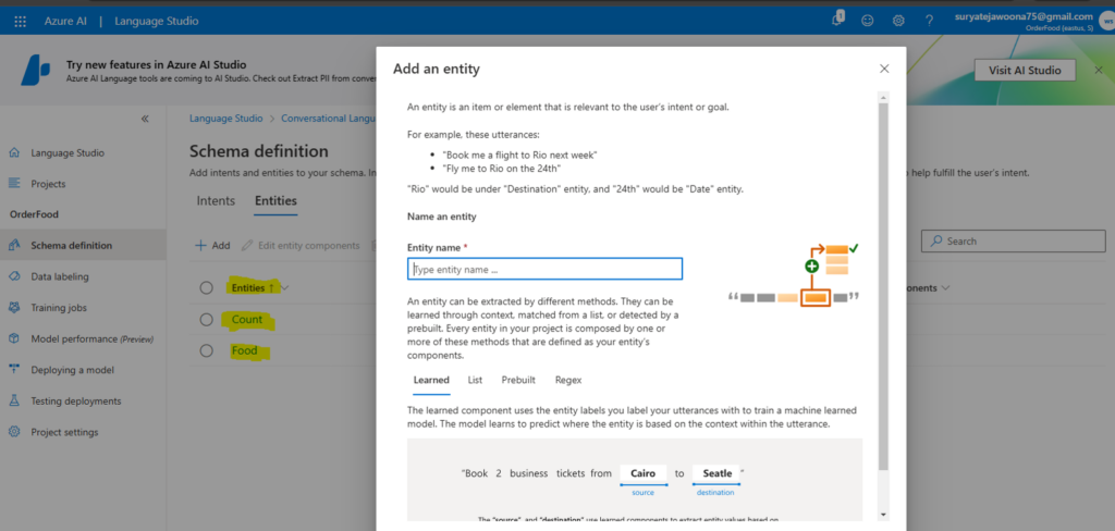 Azure Cognitive Services - LUIS