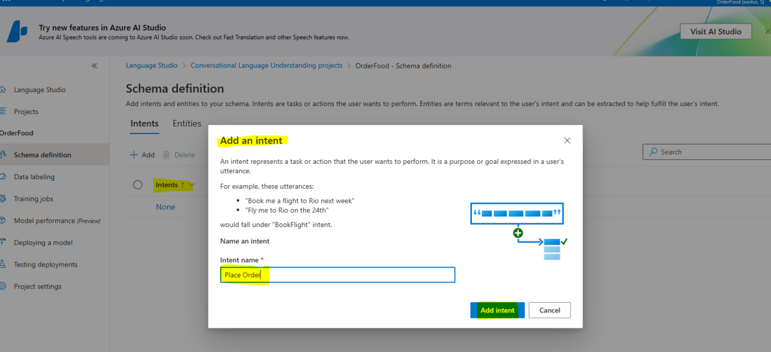 Azure Cognitive Services - LUIS