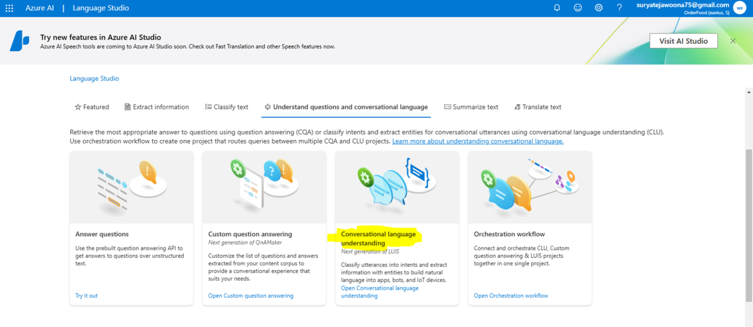 Azure Cognitive Services - LUIS