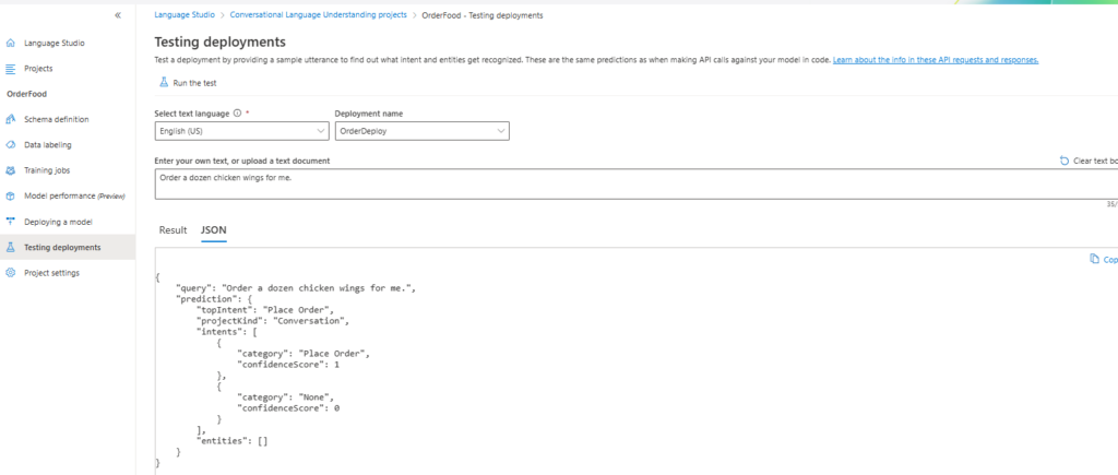 Azure Cognitive Services - LUIS